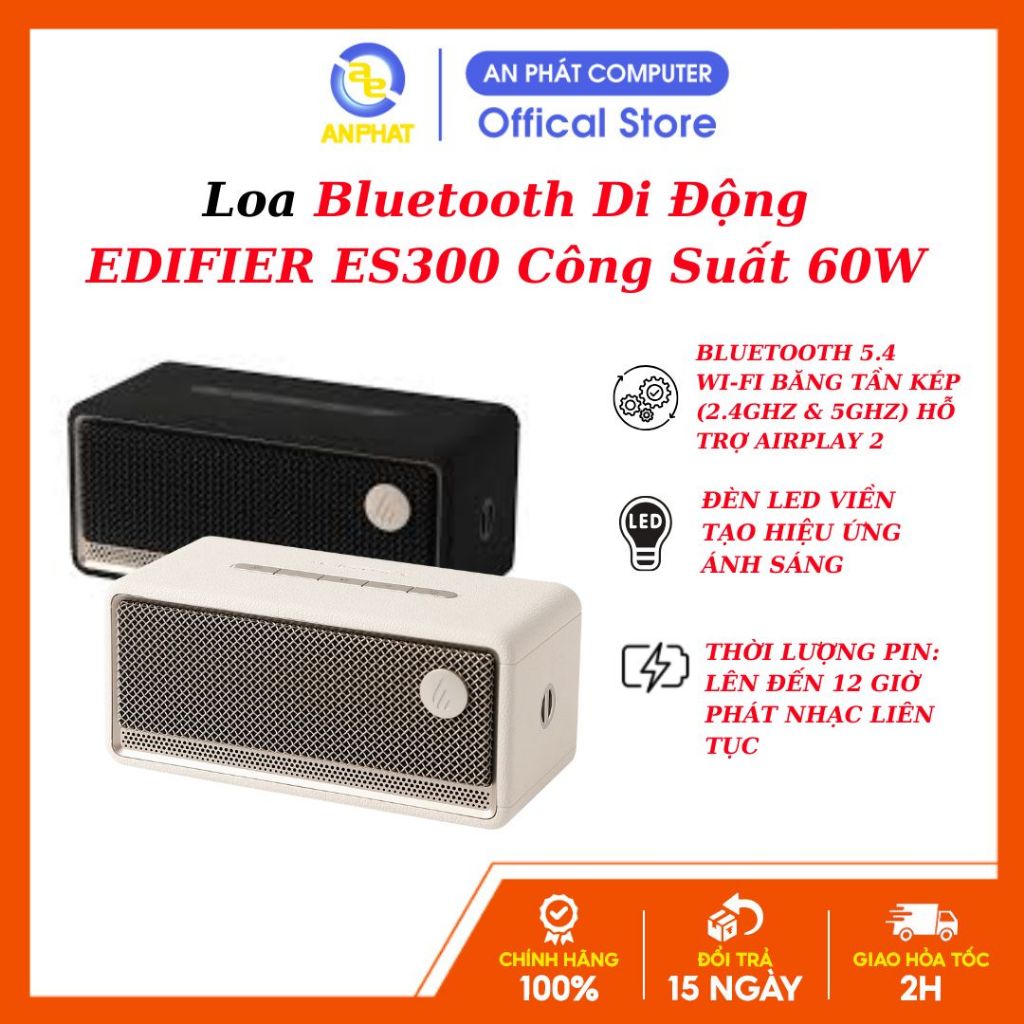 Loa Bluetooth Để Bàn EDIFIER ES300 | Công Suất 60W | Thời Gian Sử Dụng Tới 12H | Tích Hợp Đèn ...