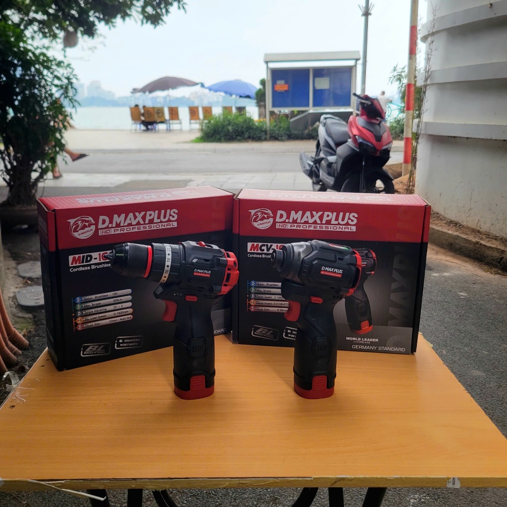 Bộ Máy Khoan - Vặn Vít pin Thương Hiệu D.MAXPLUS Dòng 16V8, Động Cơ Không Than. | Shopee Việt Nam