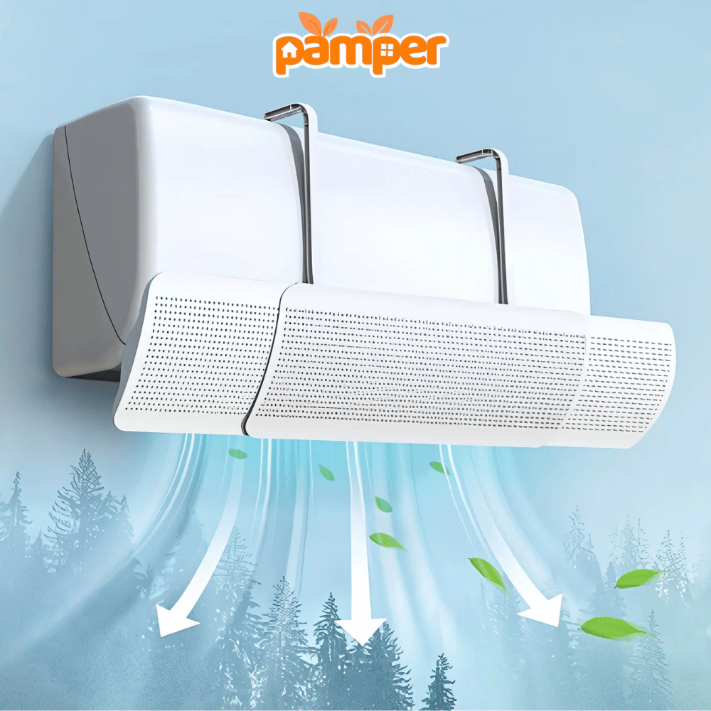 Tấm Chắn Gió Điều Hoà Máy Lạnh PAMPER Xoay 180 Độ, Tấm Chuyển Đổi Hướng ...