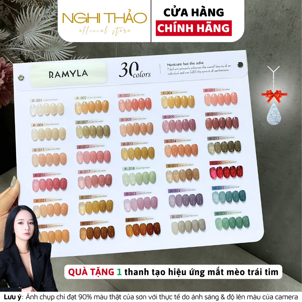 Set sơn gel thạch đục RAMYLA 30 màu Nghi Thảo | Shopee Việt Nam