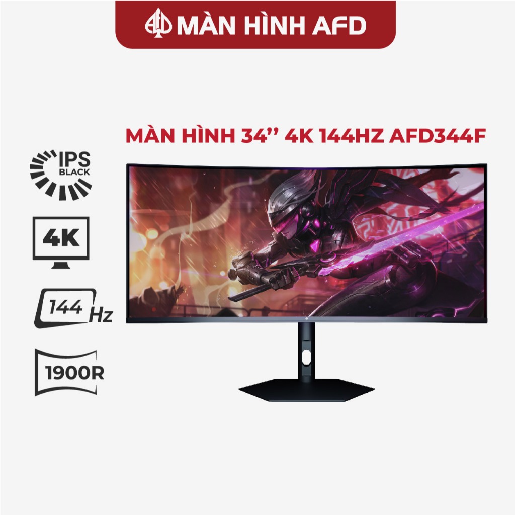 Màn hình máy tính AFD 344F Ultrawide 34'' 4K 144hz Black IPS - Chuyên ...