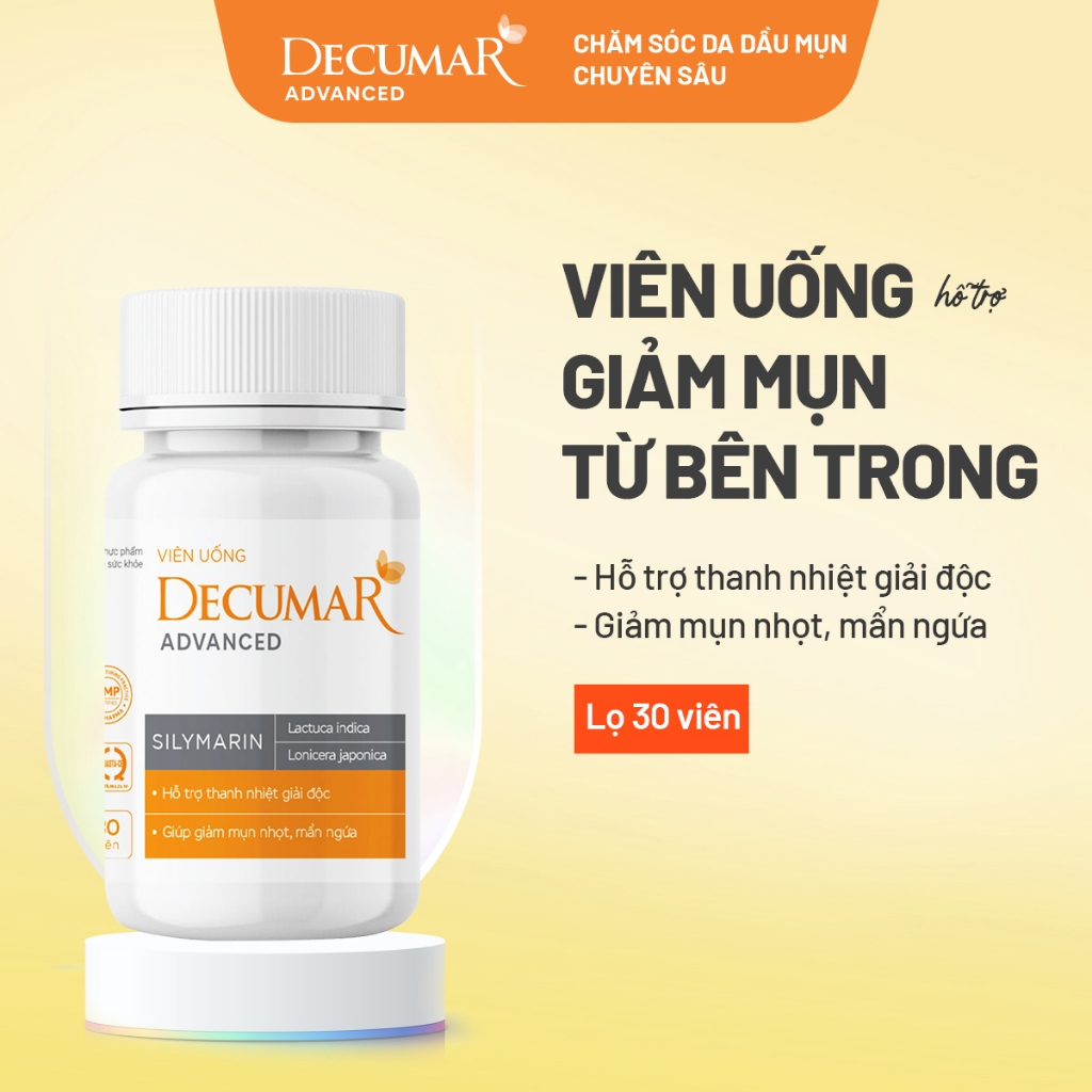 Viên uống Decumar Advanced ngừa mụn, giảm nhờn, 30 viên - VCM01 ...