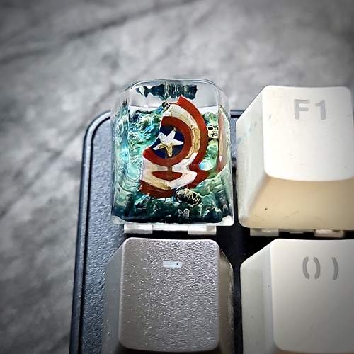 Khiên Captain keycap, nút bàn phím marvel, khiên captain, captain ...