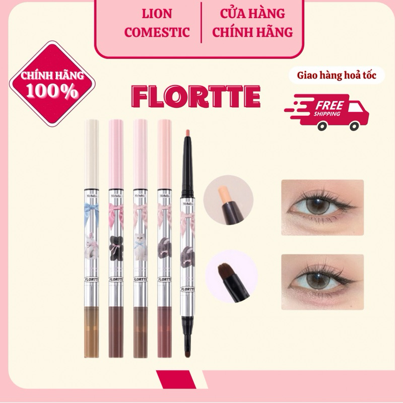 [FLORTTE] Bút Kẻ Bọng Mắt 2 Đầu Flortte Pounding Princess – Làm Bọng Mắt, Tạo Khối Mũi, Bắt Sáng ...