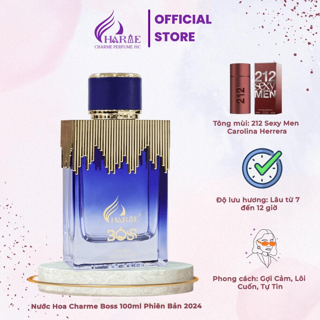Nước Hoa Nam Charme Boss 100ml [Phiên Bản 2024] | Shopee Việt Nam