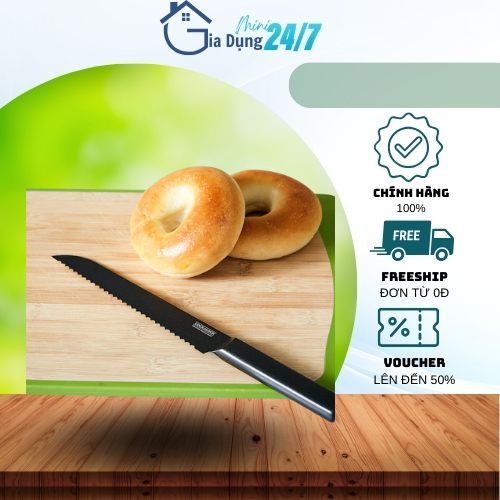 Dao cắt bánh mì Lock&Lock đen CKK313 | Shopee Việt Nam