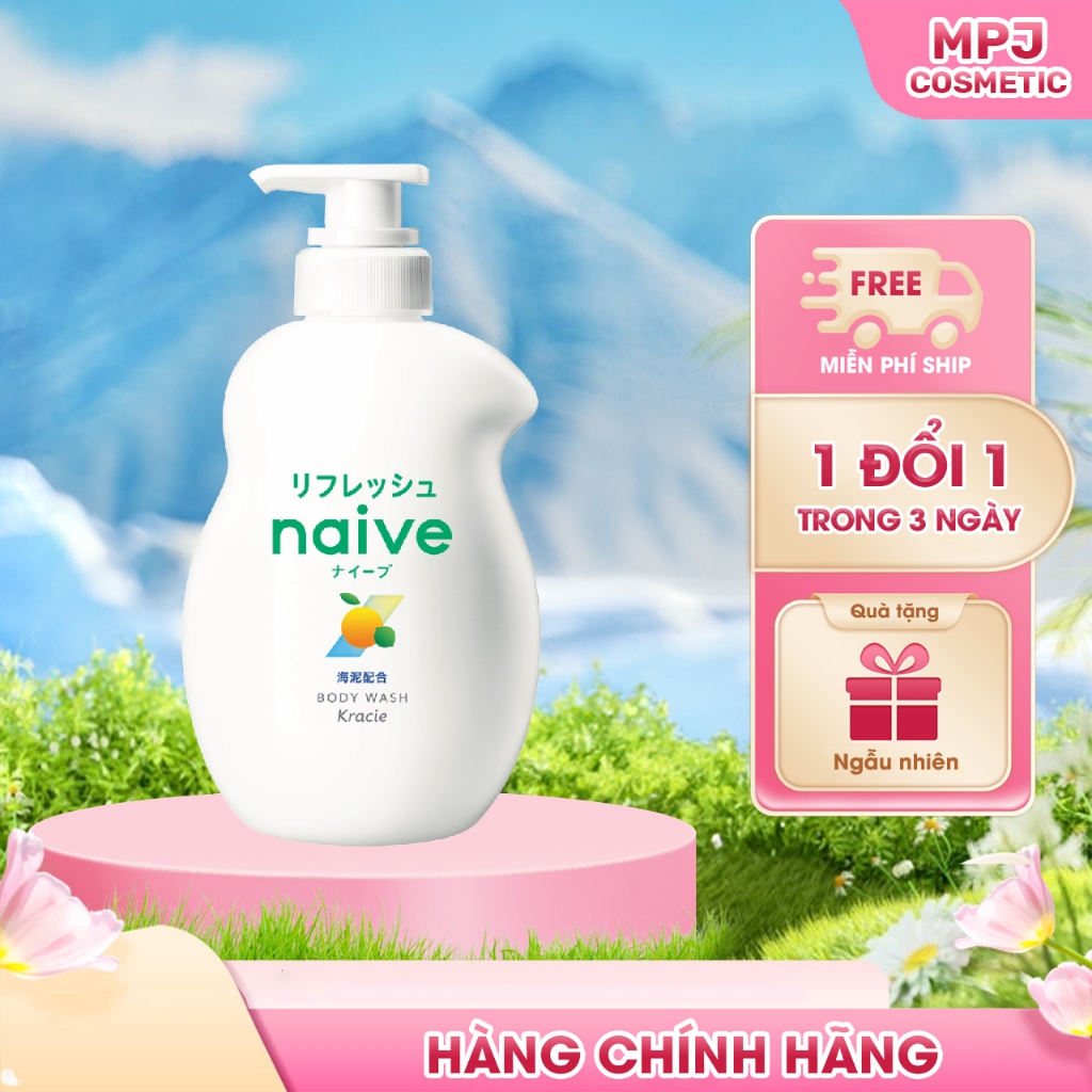 Sữa Tắm Hương Bưởi Thư Giãn Kracie Naive Body Wash Refresh 530ml | Shopee Việt Nam