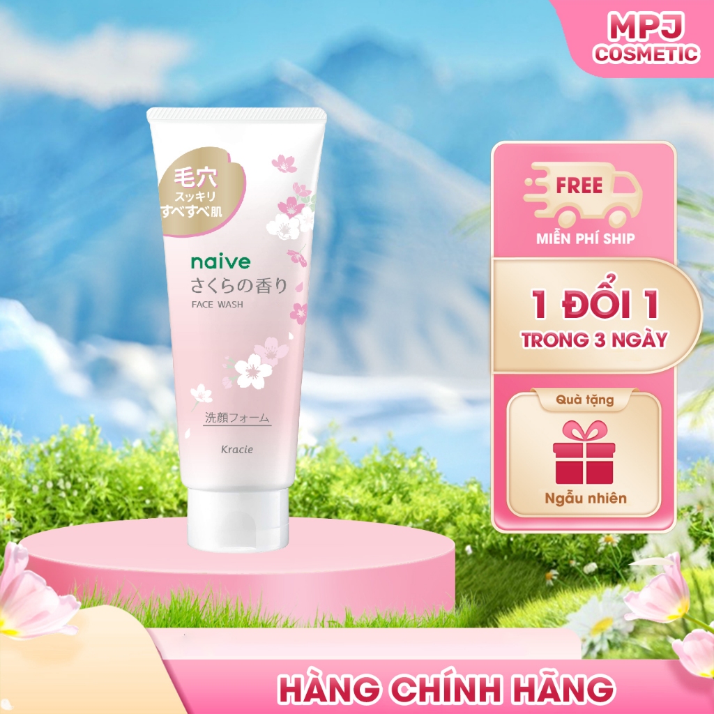 Sữa Rửa Mặt Sạch Sâu Kracie Naive Chiết Xuất Từ Hoa Anh Đào 130g (Sakura) | Shopee Việt Nam