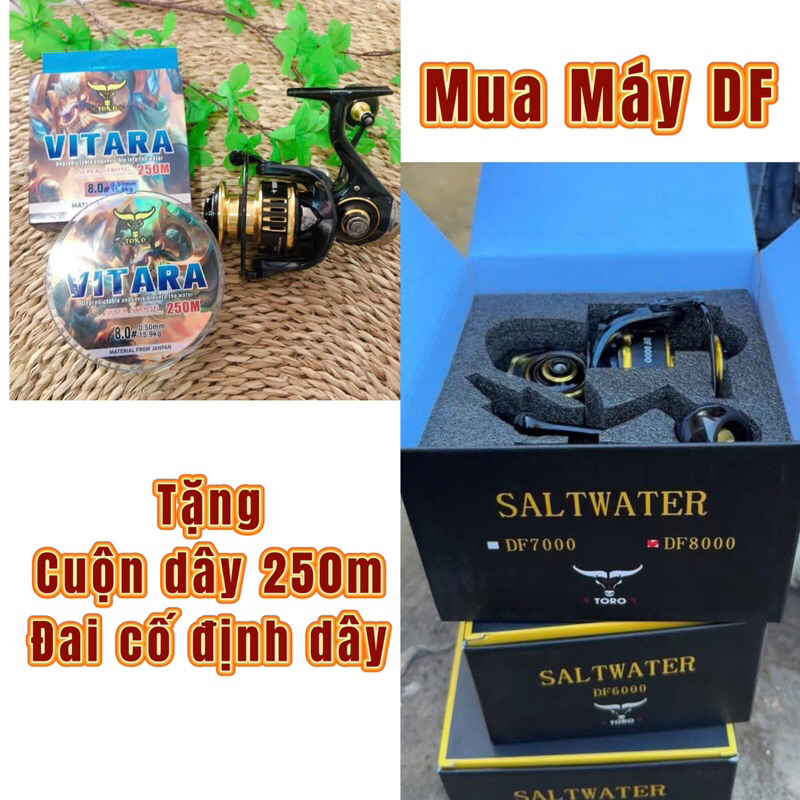 Máy Câu Cá SALT-WATER TORO câu nước ngọt - lợ - mặn - sông hồ tự nhiên ...