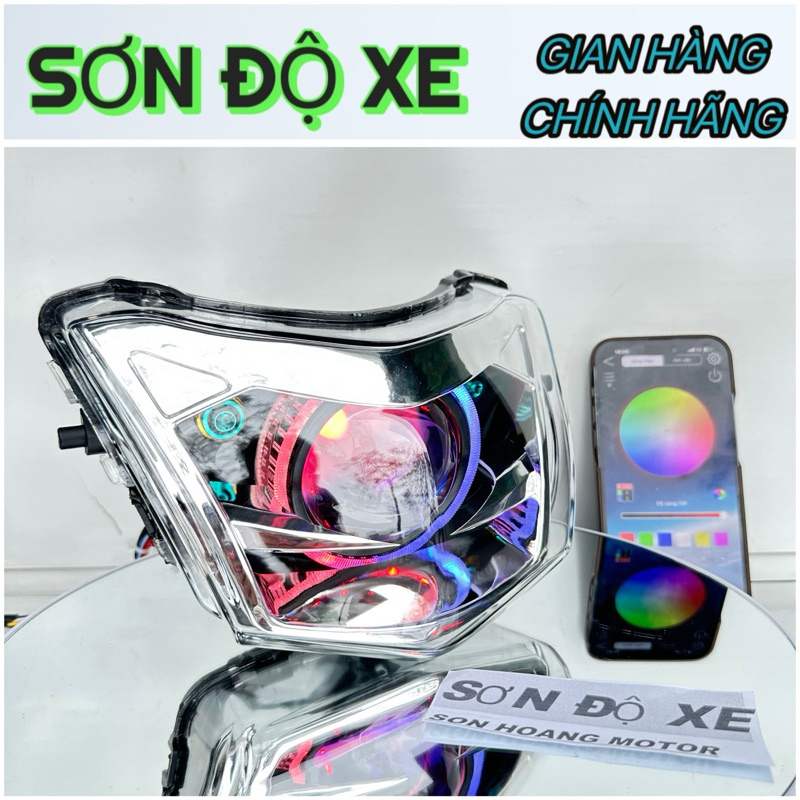 Bi Cầu Wave Độ Sẵn E11+ Và M10 V4 Mắt Quỷ Đổi Màu + Vòng 3D Đổi Màu ...