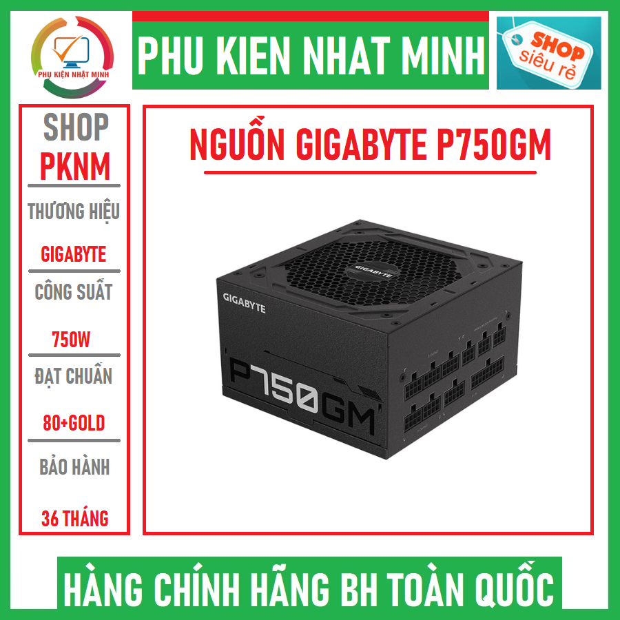 Nguồn Gigabyte GP- P750GM 750W - P850GM 850W (80 Plus Gold/Full Modular ...