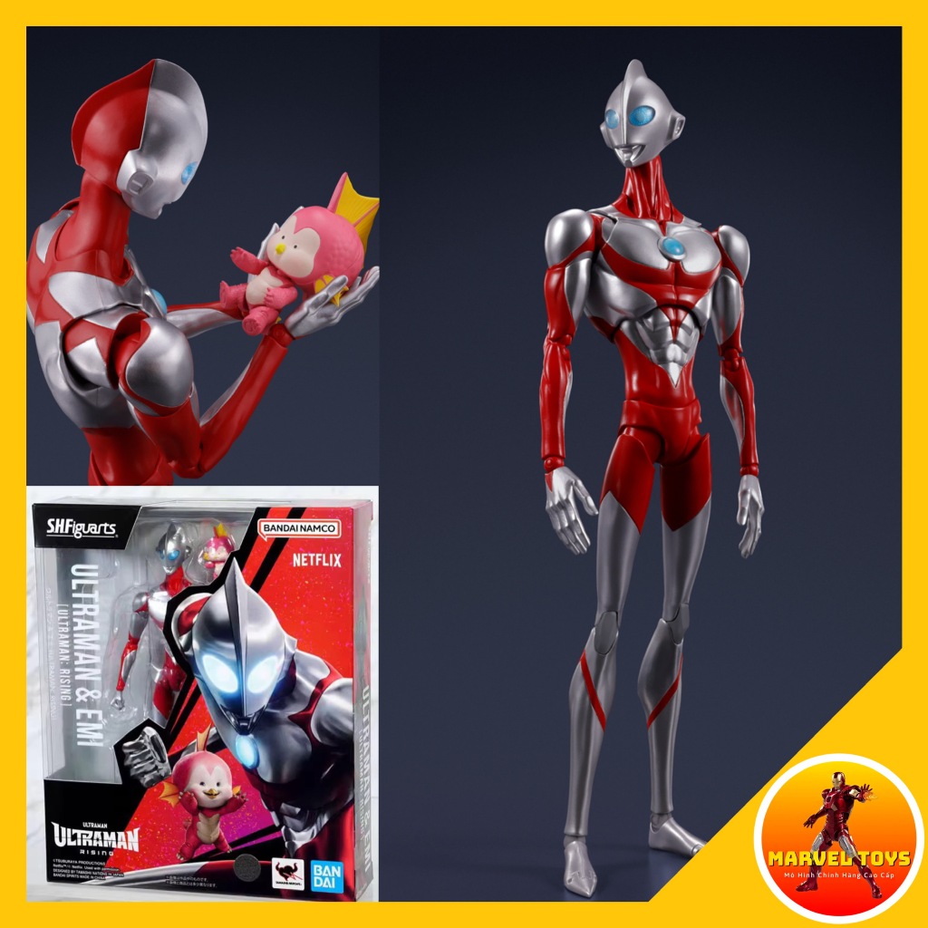 Mô Hình Chính Hãng BANDAI SHF SHFiguarts Ultraman & Emi (Ultraman ...