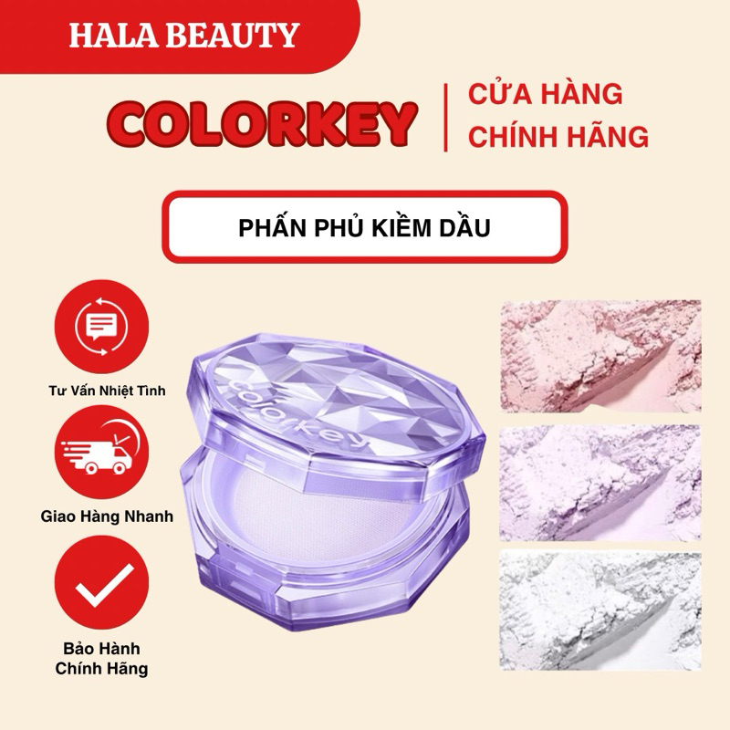 [COLORKEY] Phấn Phủ Dạng Bột COLORKEY Siêu Mịn Giúp Lớp Trang Điểm Tự Nhiên 8g Hala Beauty ...