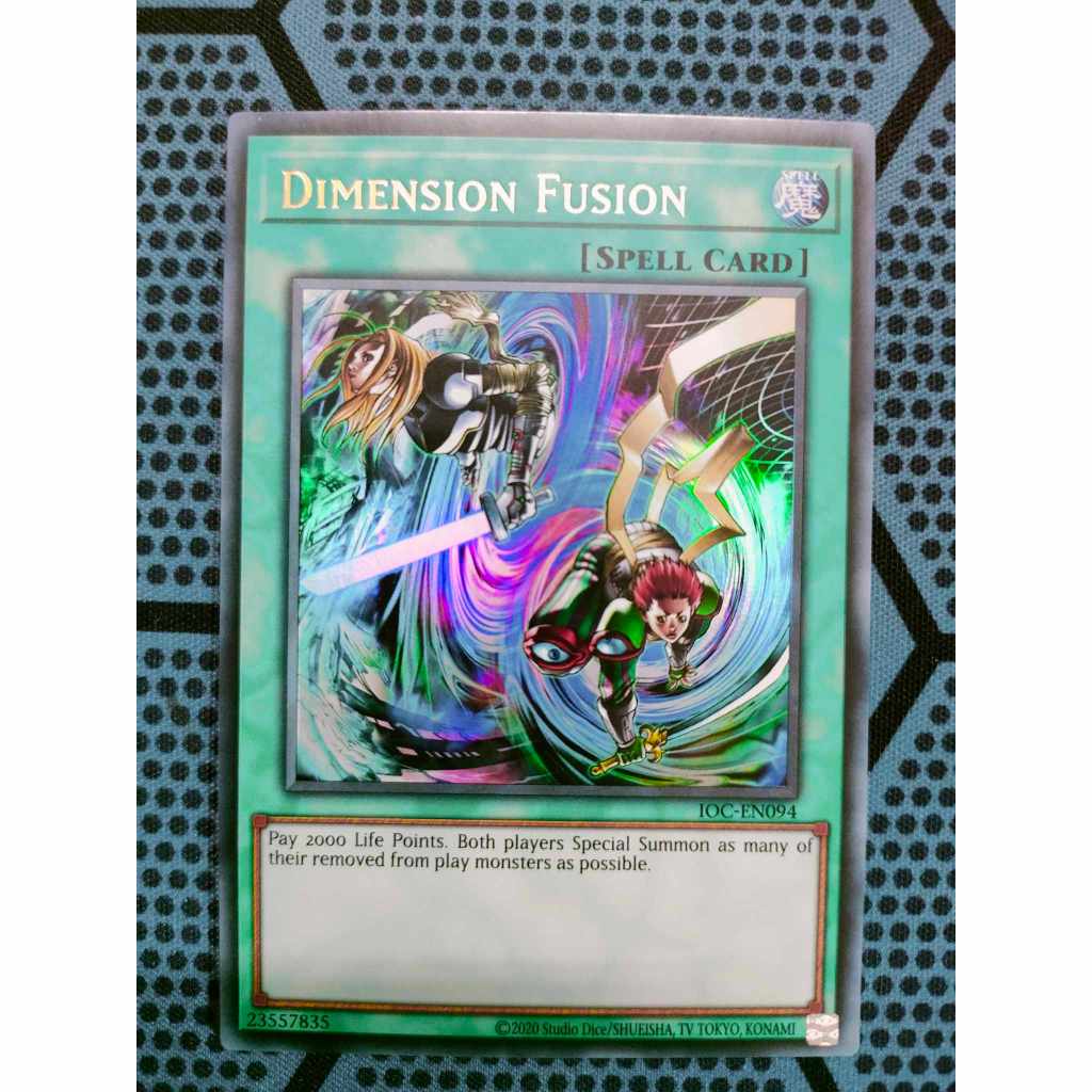 Bài yugioh thời đầu duel monster - Dimension Fusion - IOC-EN094 - Ultra ...