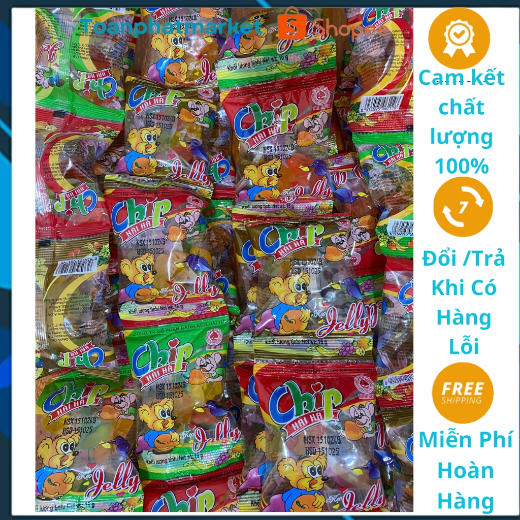 dây 10 gói kẹo chíp chíp jelly hải hà 16gam/1 gói,Kẹo chíp chíp Hải Hà ...