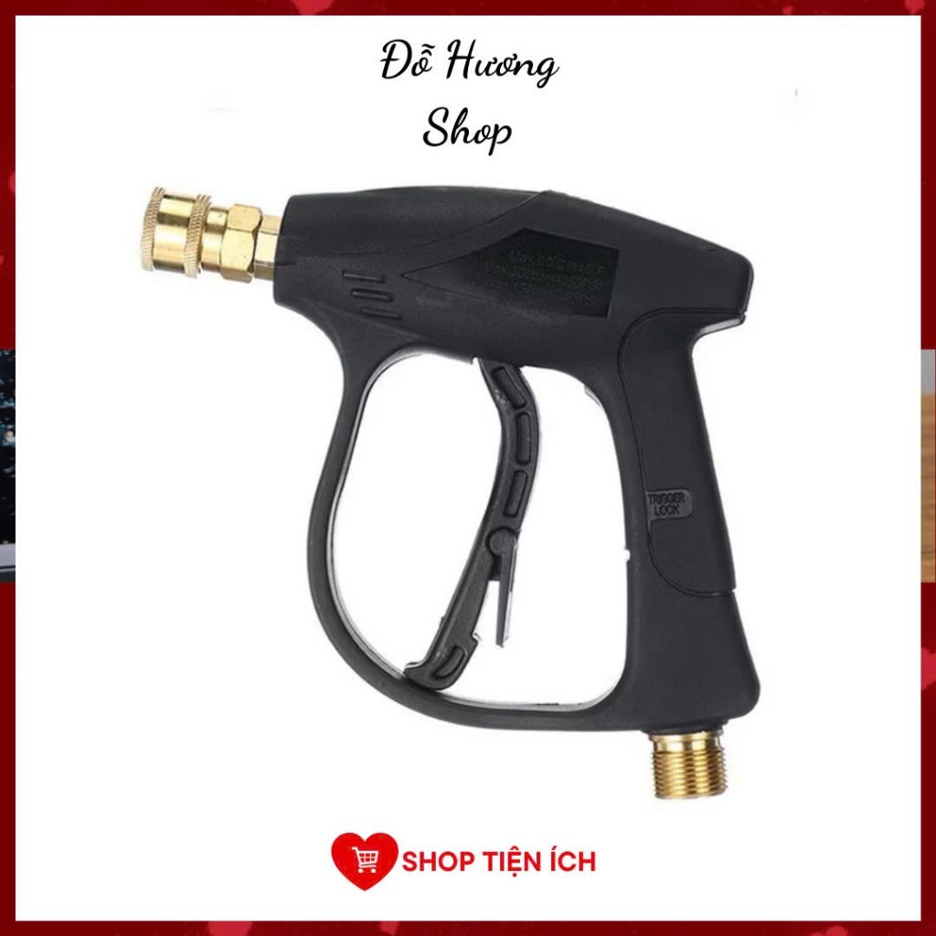 Sung xịt rửa xe + đầu cái nối nhanh 1/4-chuôi ren 14mm/ ren 22mm ...