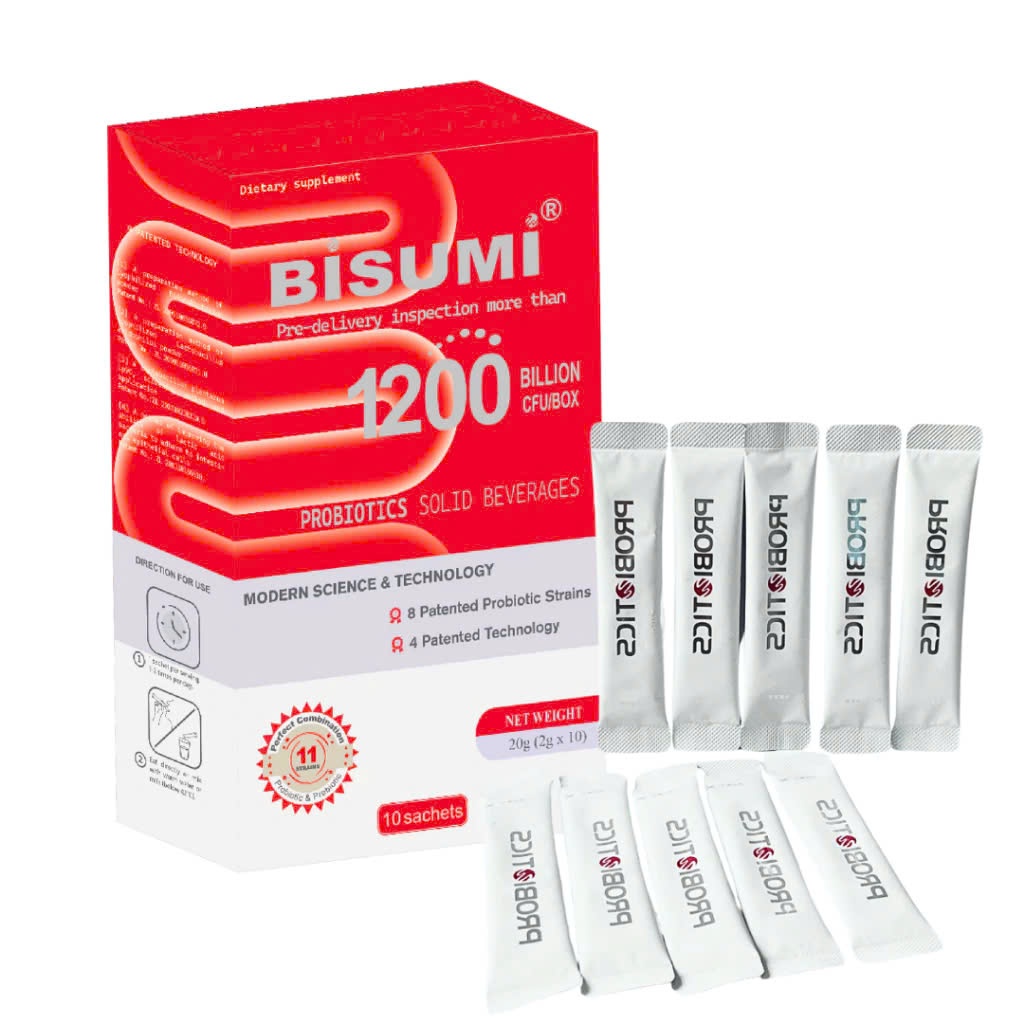 Men vi sinh BISUMI 1200 tỷ lợi khuẩn giảm mụn, mỡ bụng, ngăn oxi hoá ...
