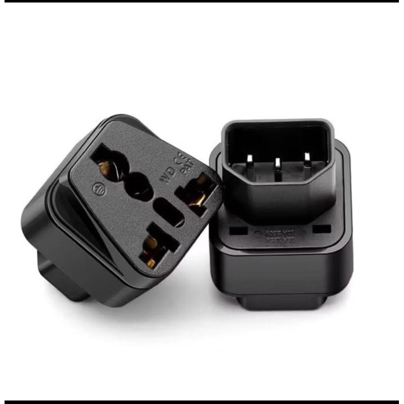 Đầu chuyển đổi Phích cắm C13 C14 UPS PDU sang ổ cắm điện đa năng 3 chấu IEC 320 250V 10A ...