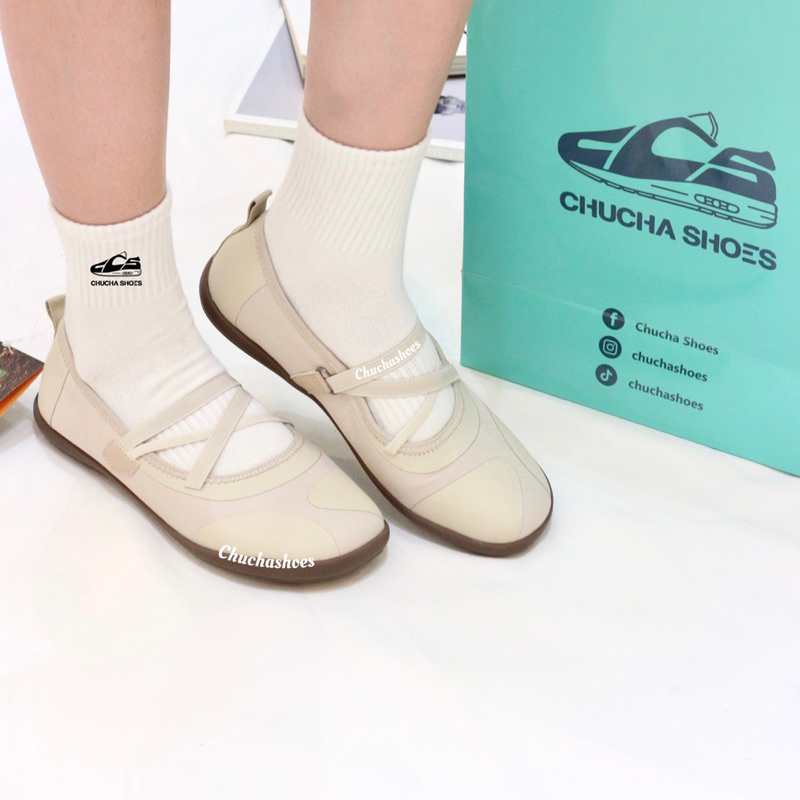 [Chính Hãng] Giày Nữ Jeep Mary Jane Ballet Chuchashoes "Hàng Có Sẵn ...