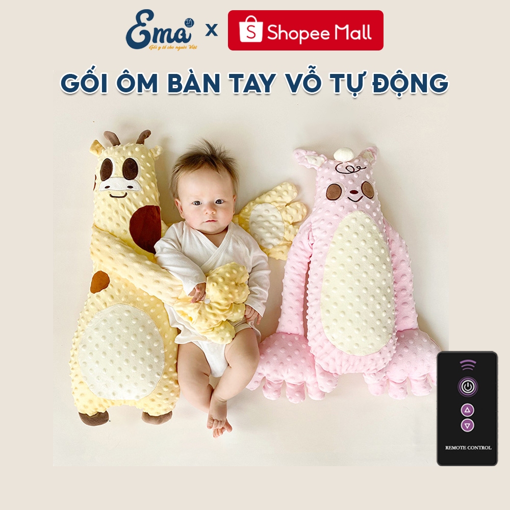 Gối ôm bàn tay vỗ bé ngủ chống giật mình EMA - An toàn giúp bé ngủ ngon ...