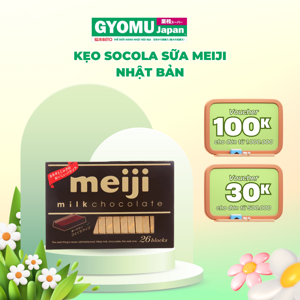 Kẹo socola sữa Meiji 50g, 120g - Milk Chocolate Meiji - Hàng Nhật nội địa | Shopee Việt Nam