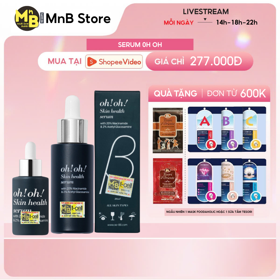 Serum Oh! Oh! Niacinamide 20% dưỡng sáng da, giảm thâm nám, thu nhỏ lỗ ...
