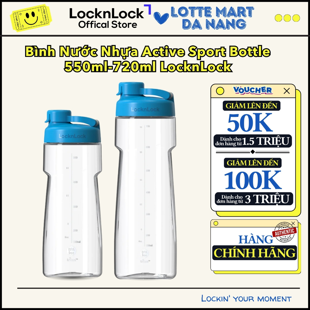 Bình Nước Nhựa LocknLock Active Sports Bottle 550ml-720ml -Lock&Lock ...