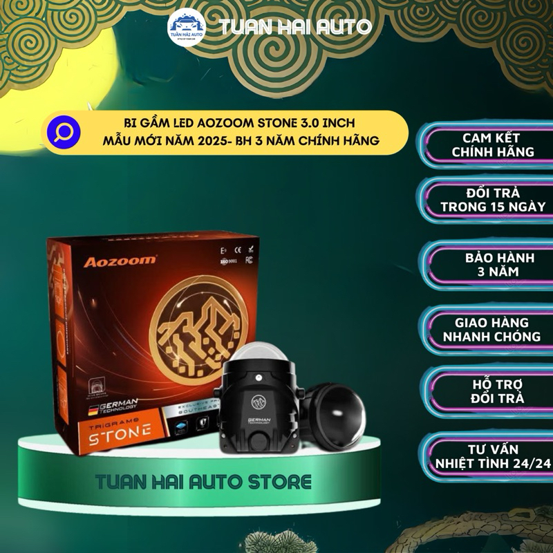 Bi Gầm Led AOZOOM STONE 3.0 INCH Mẫu Mới Năm 2025 - Bảo Hành 3 Năm ...
