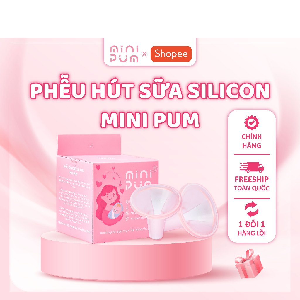 Phễu hút sữa silicon Mini Pum an toàn, không BPA, massage êm ái không ...