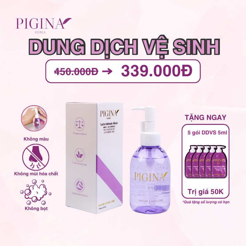 Dung dịch vệ sinh PIGINA dung dịch vệ sinh phụ nữ dạng gel không bọt ...