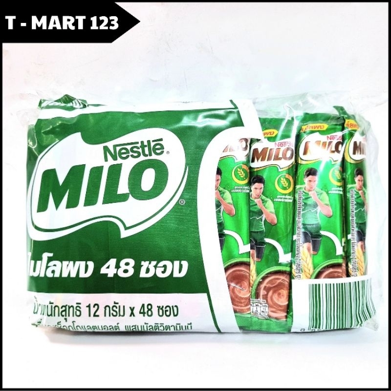 MILO HÒA TAN THÁI LAN BỊCH 48 GÓI, THỨC UỐNG NGON BỔ DƯỠNG | Shopee ...