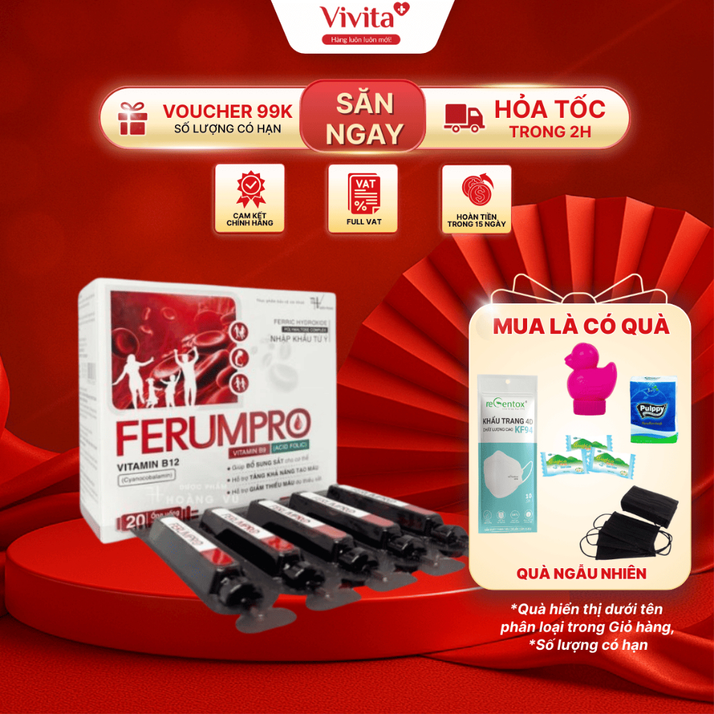 [🔥MUA LÀ CÓ QUÀ] Siro Sắt Hữu Cơ FERUMPRO Hỗ Trợ Tạo Máu, Cải Thiện ...