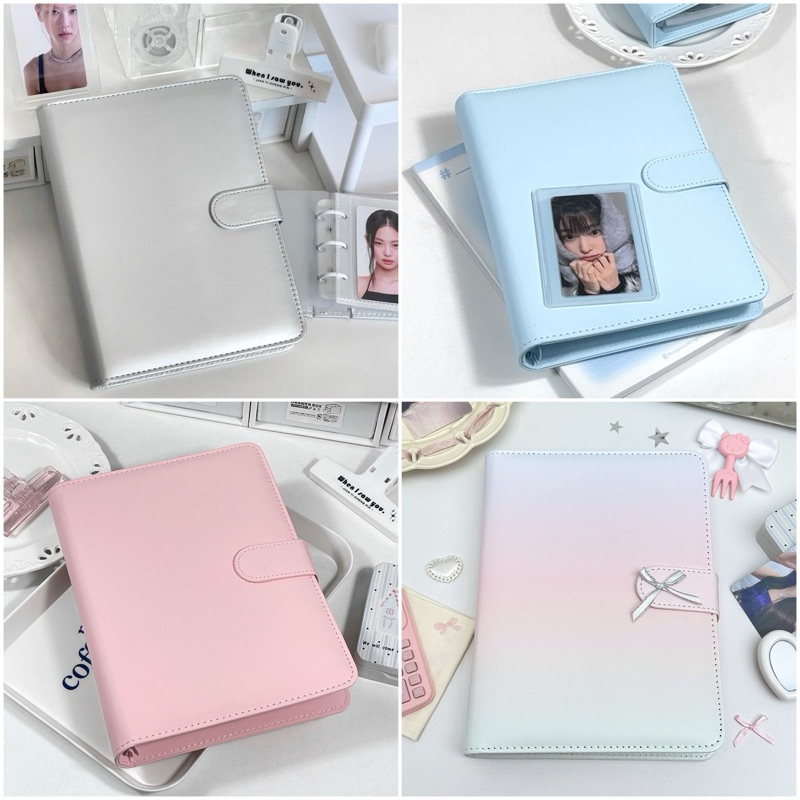 Binder A5 da PU 6 còng binder đựng card kpop anime | Shopee Việt Nam