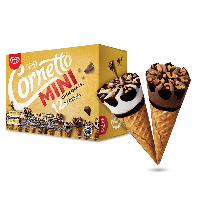 [SHIP HỎA TỐC] Kem ốc quế Wall's Cornetto Mini vị chocolate & vanilla ...