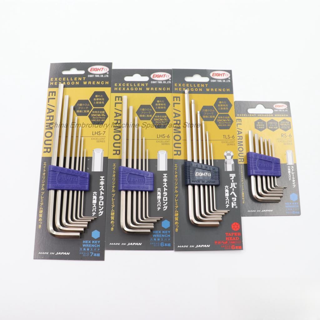 [Made in Japan] Bộ lục giác Eight nhật đầu thẳng LHS-6, LHS-7 cỡ từ 1.5- 5, 6mm chính hãng ...