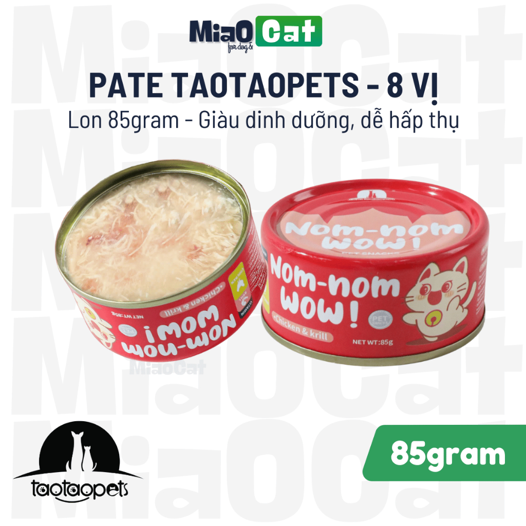 Pate cho mèo Neeka - WOW Taotaopets bữa ăn bổ sung đầy đủ đạm, khoáng ...