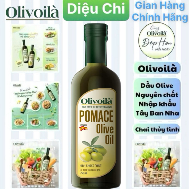 Dầu Oliu Olivoilà 750ml nhập khẩu Tây Ban Nha | Shopee Việt Nam