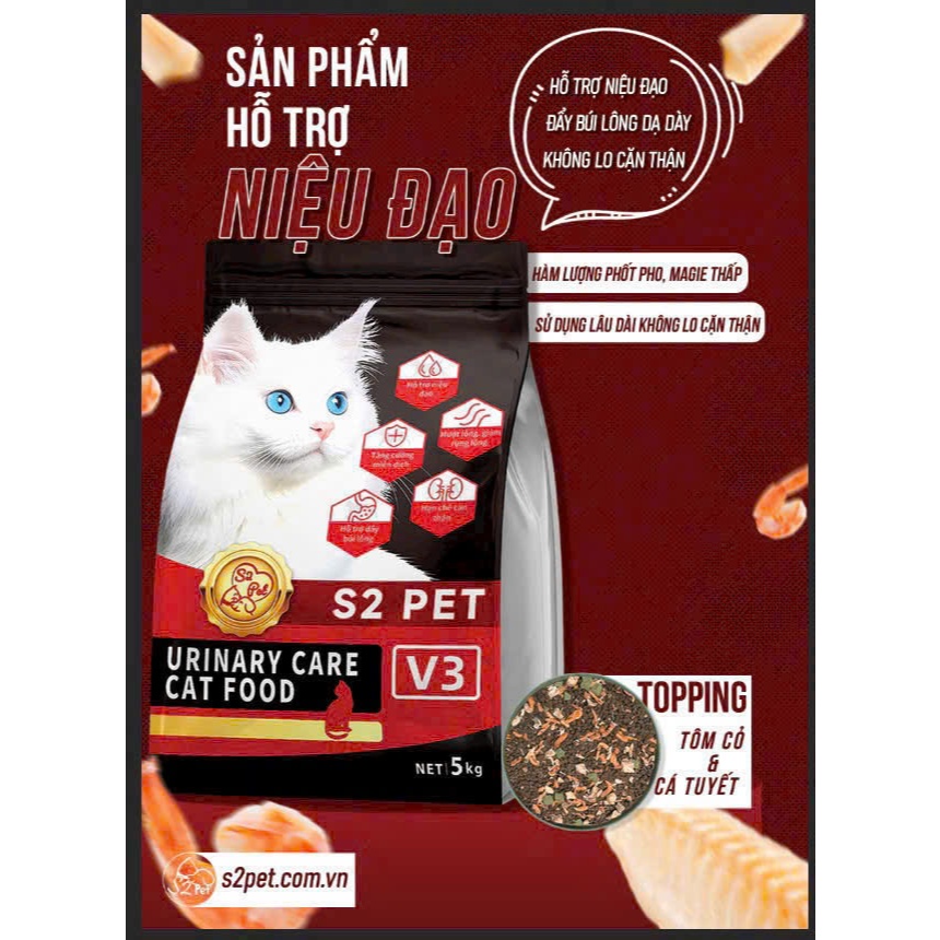 Hạt dinh dưỡng Hỗ trợ niệu đạo túi 5kg S2PET (MÃ S2PV3 - 5kg): | Shopee ...