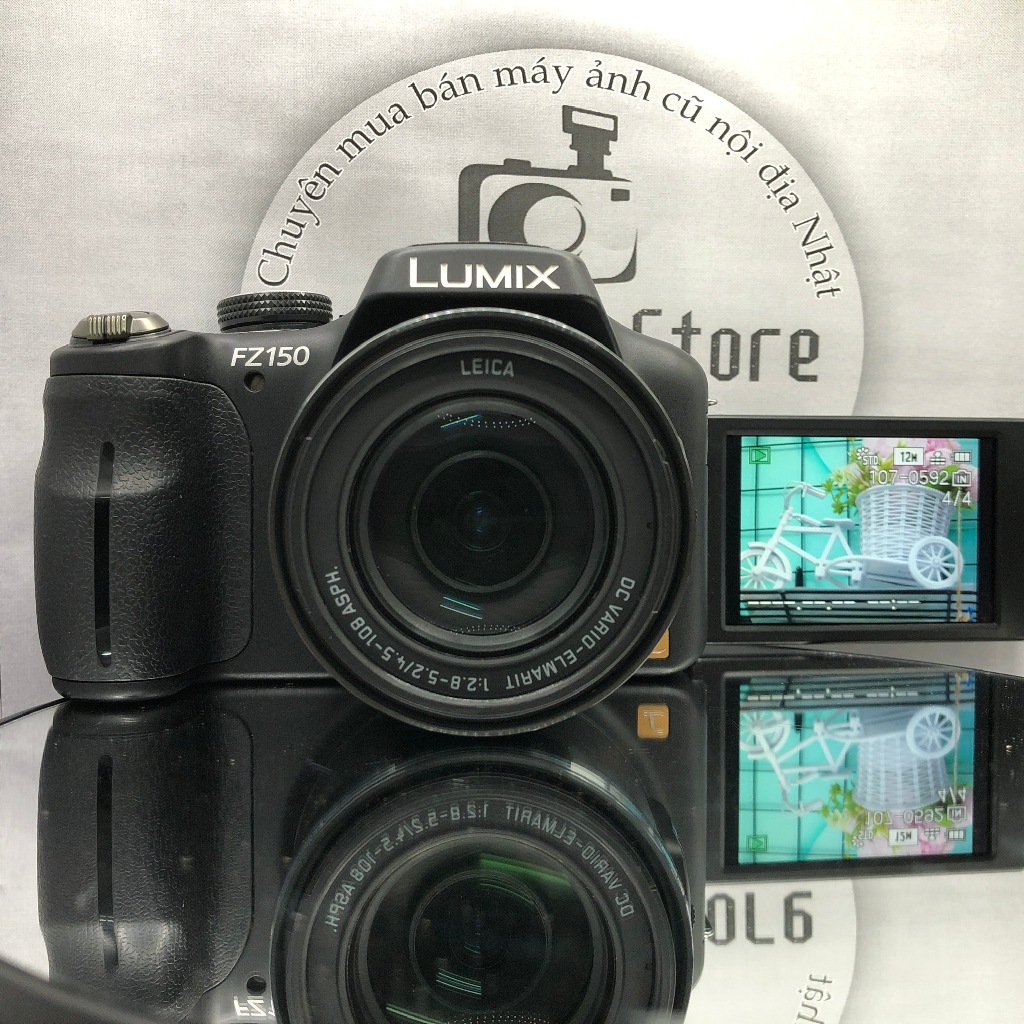 Máy ảnh Lumix FZ150 siêu zoom, màn xoay lật, chụp cực nét, xóa phông ...