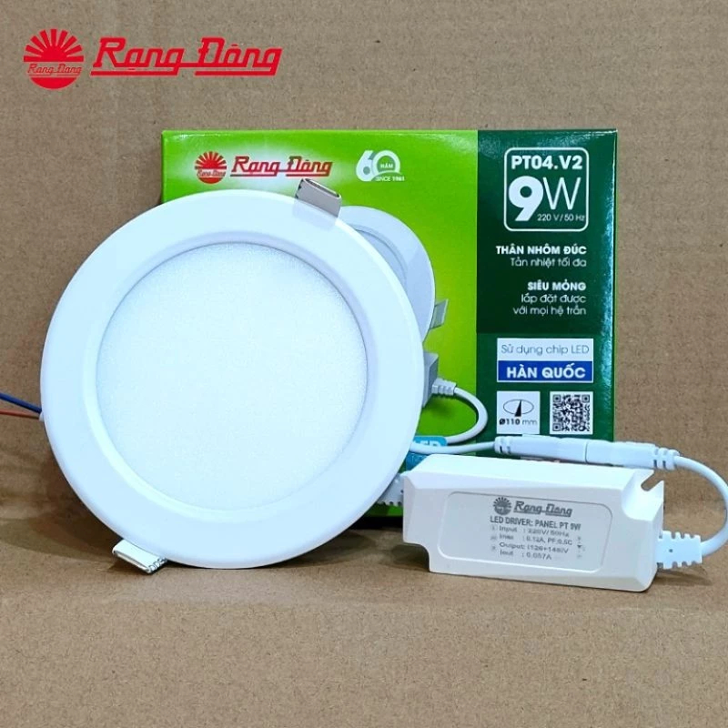 (Chính hãng) Đèn LED downlight âm trần tròn siêu mỏng 7W-9W-12W Rạng Đông -Siêu sáng, bền, tiết ...