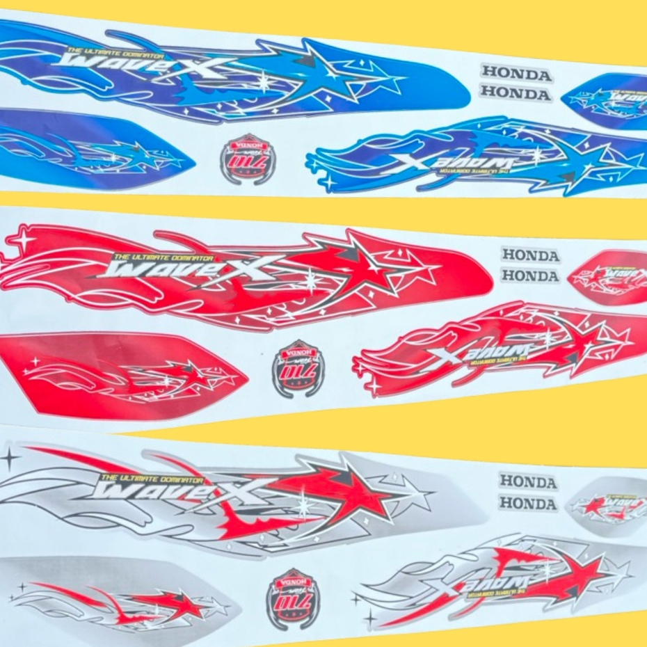 Tem Dán Xe Tem Xe Wave Tem Wave X Mẫu Ngôi Sao Dán Cho Xe Wave 50/100 ...