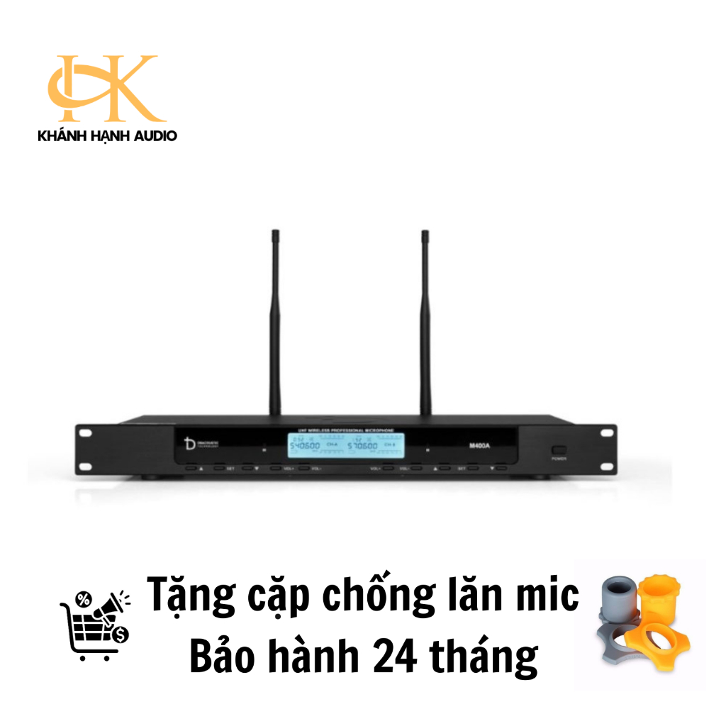 Micro dBacoustic M400A Hàng chính hãng, Mic không dây tích hợp 15 chế ...