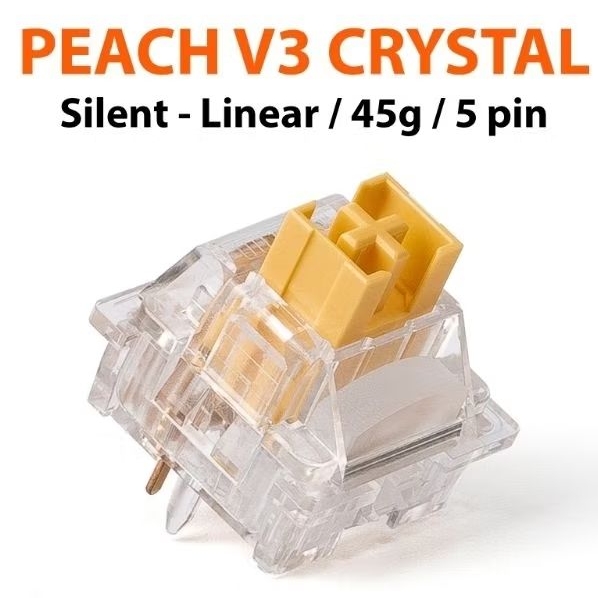 Combo 10 Switch Outemu Silent Peach Crystal | Shopee Việt Nam