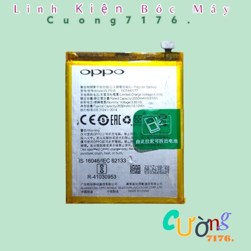 Pin Oppo Neo 9 (A37 , A37F , A37FW) BLP615 2630mAh Đã Qua Sử Dụng ...