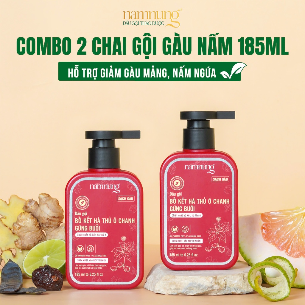 Combo 2 Chai Dầu Gội Giảm Gàu Nấm Ngứa Da Đầu Thảo Dược NAMNUNG Giảm ...
