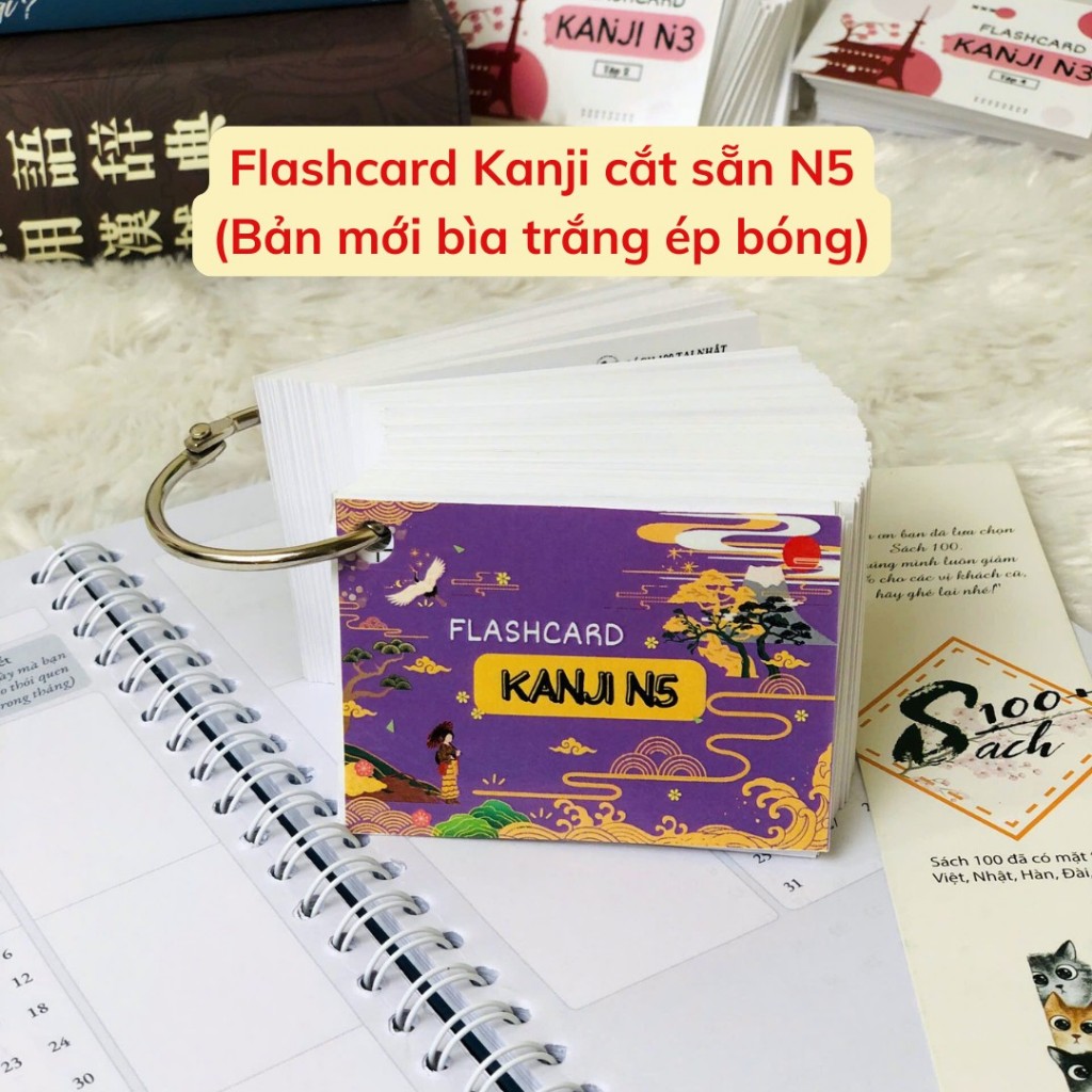 Thẻ học - Flashcard Hán tự/ Kanji N5 (118 kanji) | Shopee Việt Nam