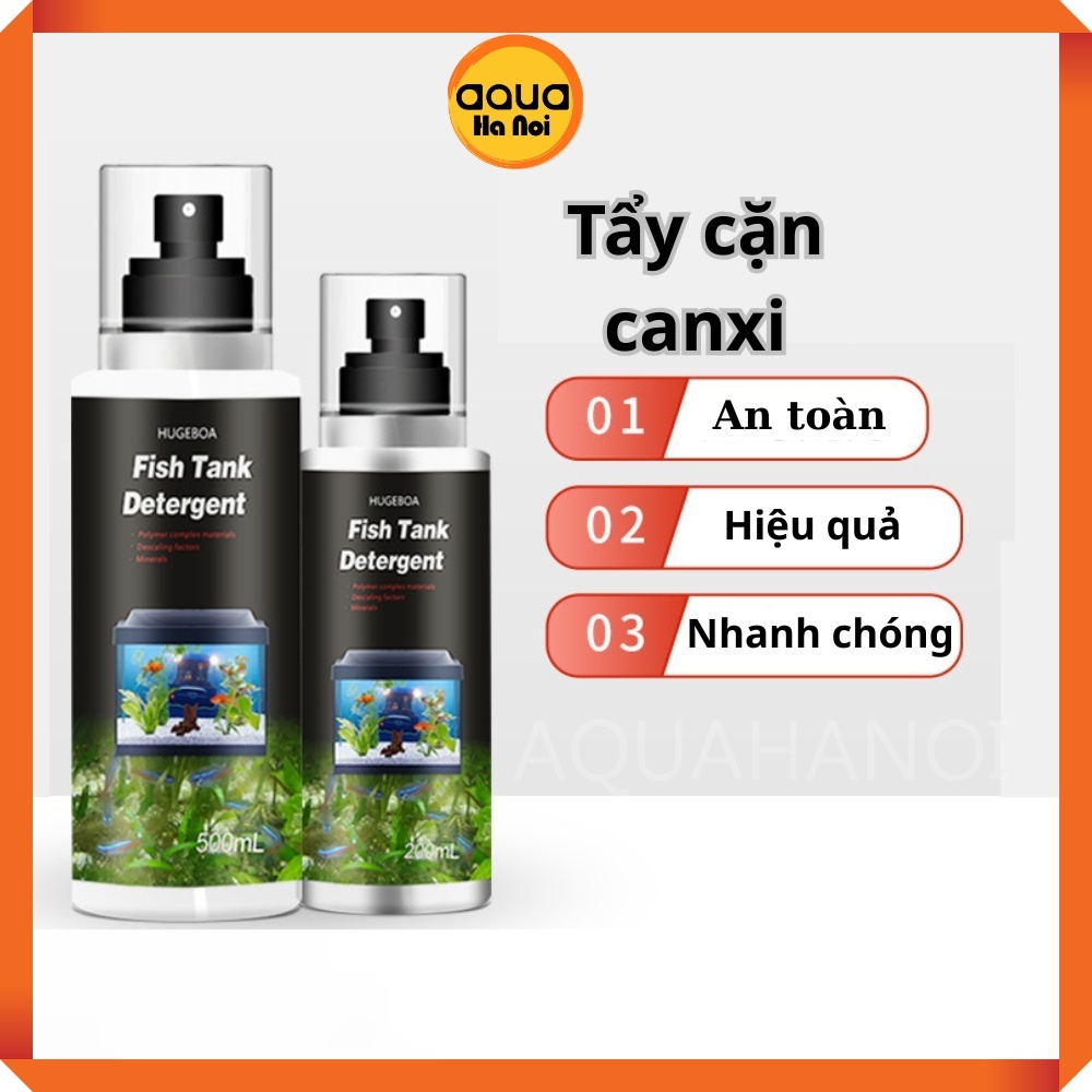 Chai tẩy cặn canxi - tẩy cặn bám trên thành kính hồ cá cảnh thủy sinh ...