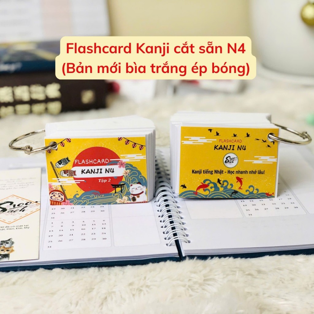 Thẻ học - Flashcard Hán tự/ Kanji N4 (209 kanji) | Shopee Việt Nam