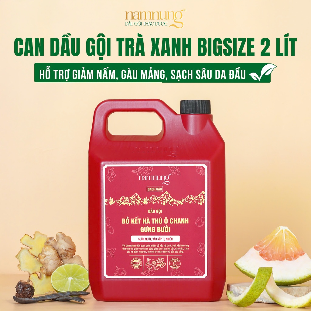 Can Dầu Gội Giảm Gàu Nấm Ngứa Da Đầu Thảo Dược NAMNUNG Giảm Gàu Mảng ...