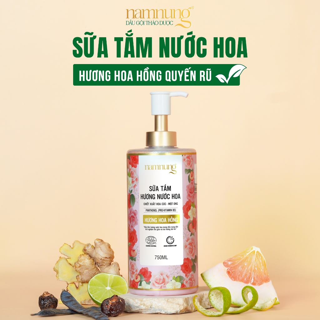 Sữa Tắm Hương Nước Hoa NAMNUNG Dưỡng Ẩm Sáng Da Lưu Hương Lâu Chiết ...